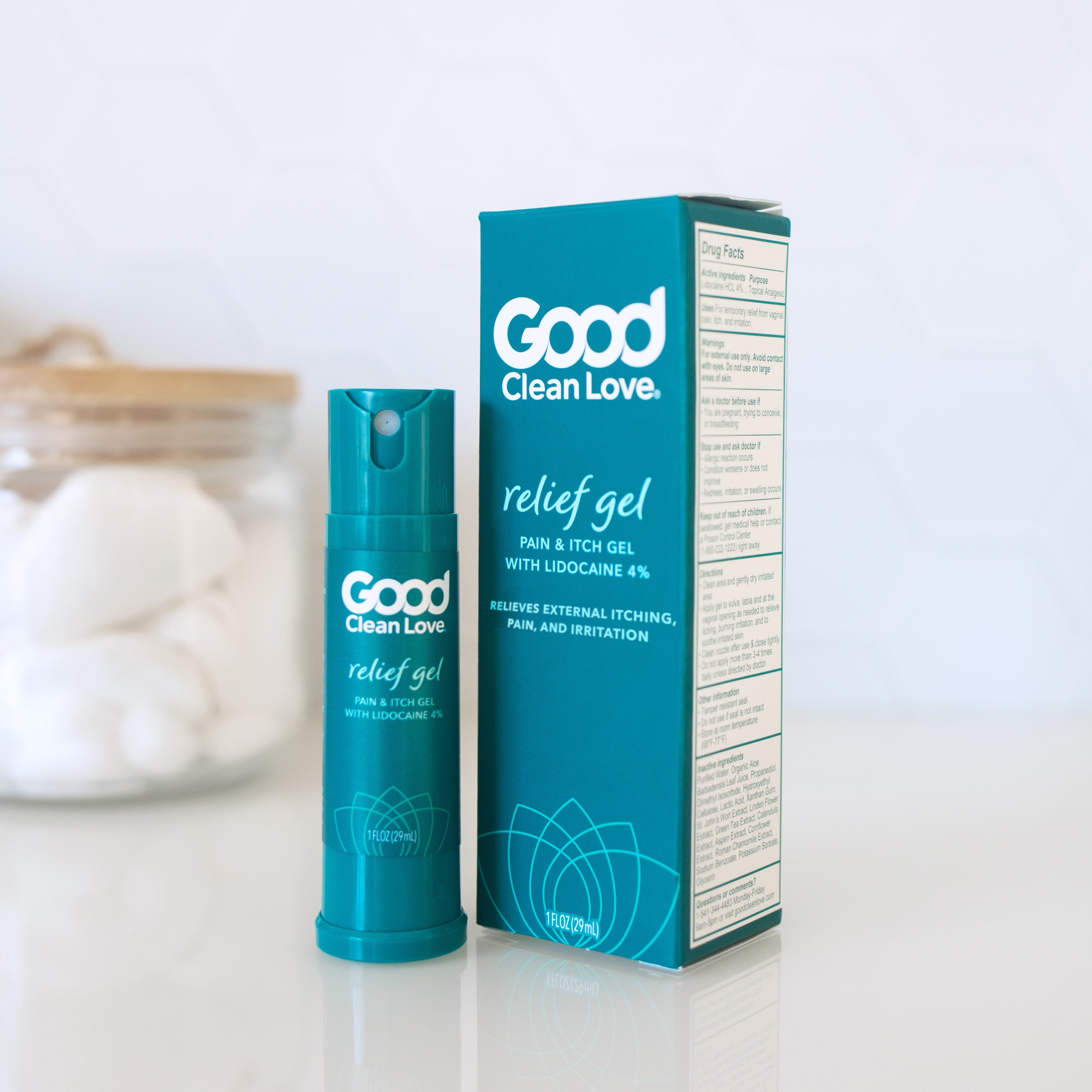 Relief Gel Pain & Itch with Lidocaine 4% | Good Clean Love